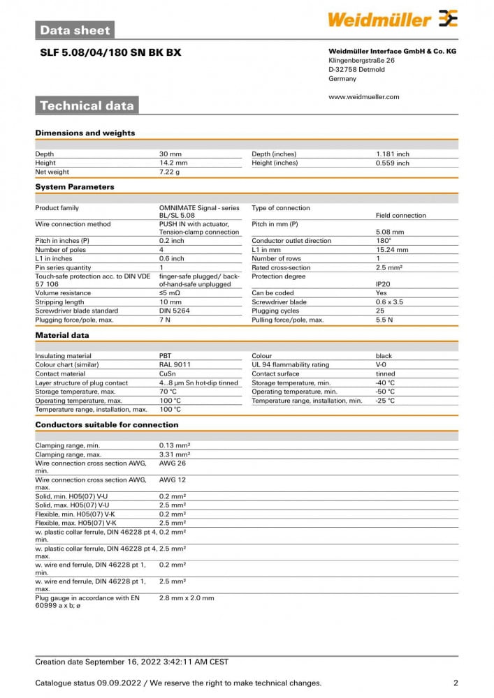 WEIDMULLER 1335580000 document page 2