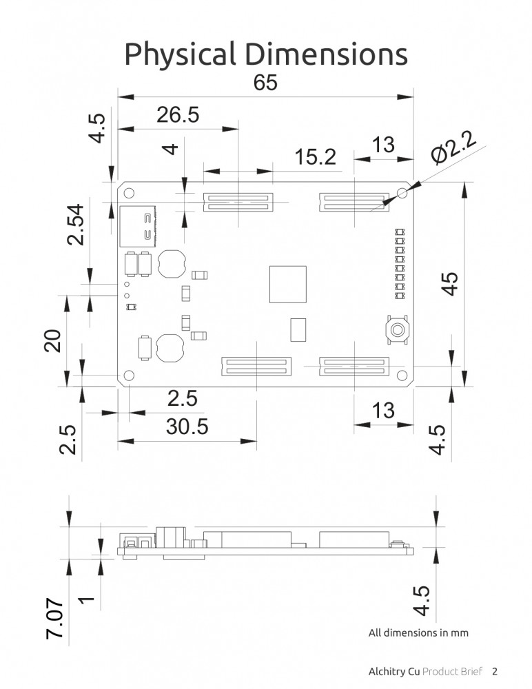 Alchitry Cu technical document page 2