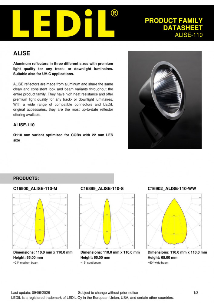 ALISE-110-M technical document page 1