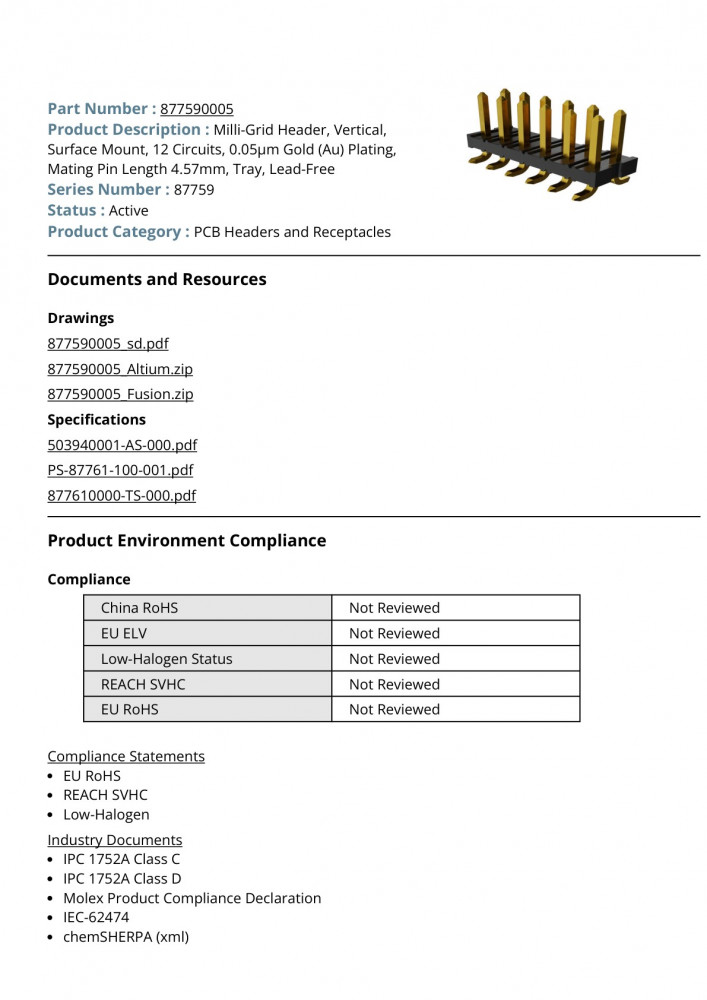 877590005 technical document preview, page 1