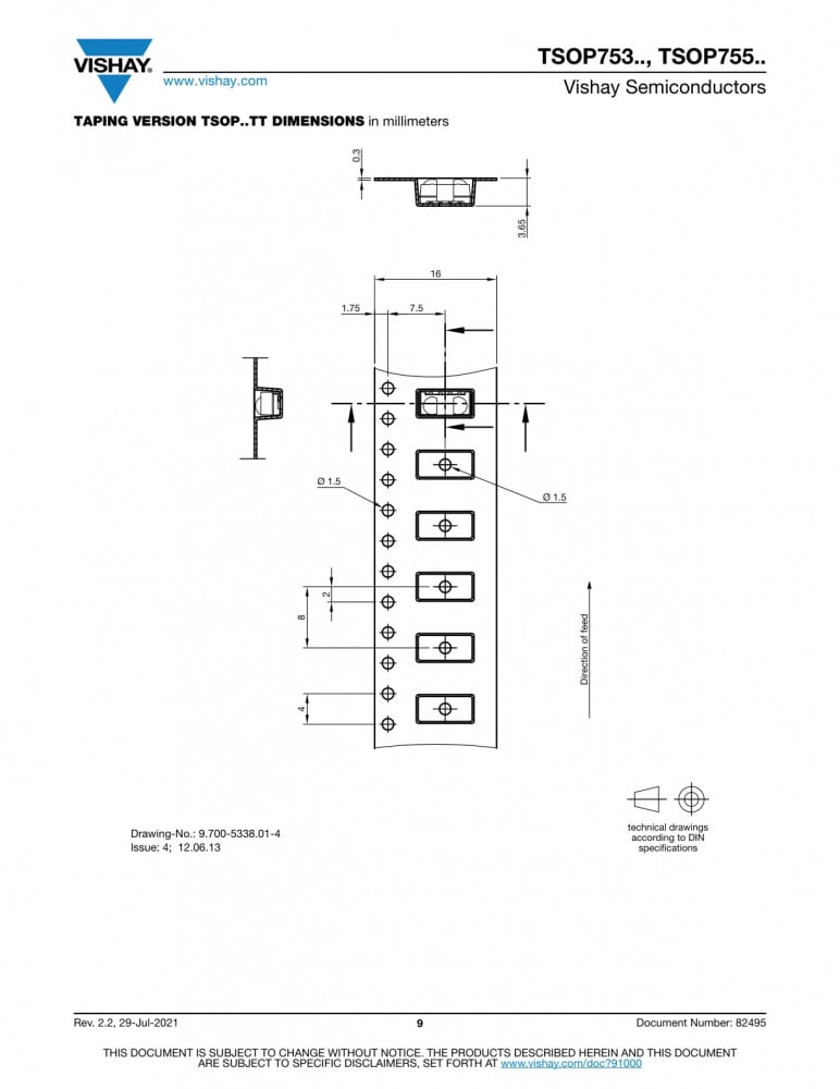 TSOP75538TT datasheet page 9