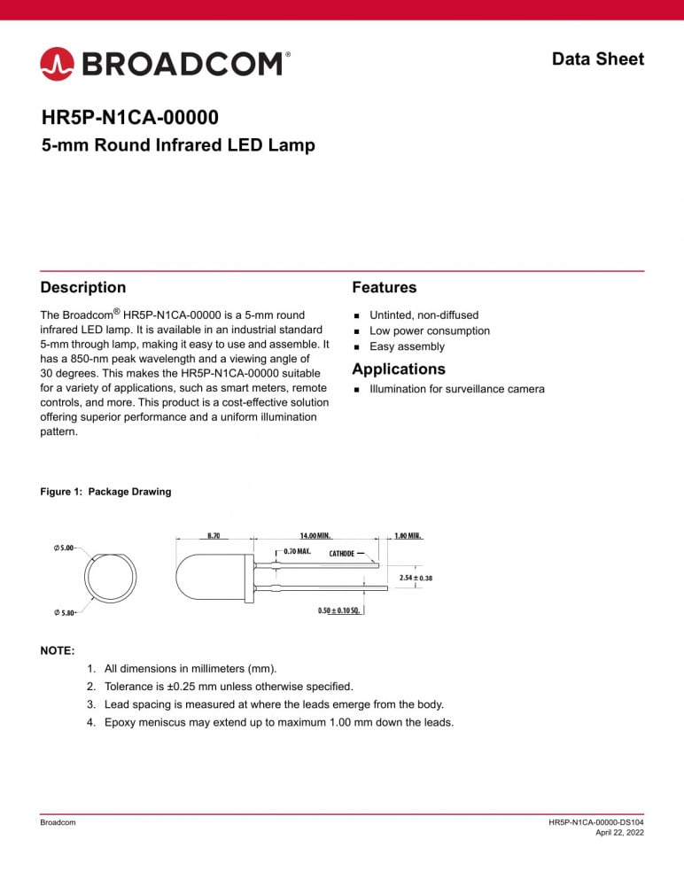 HR5P-N1CA-00000 datasheet page 1