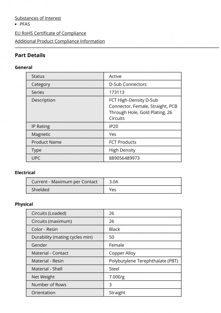 MOLEX 1731130084 technical document preview, page 2