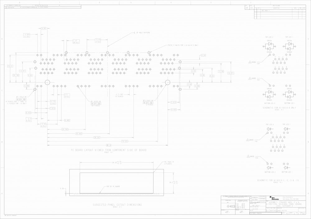 TE Connectivity 6116314 controlled drawing page 2