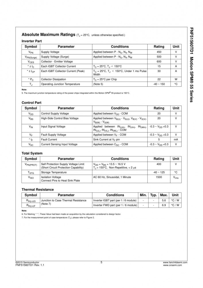 FNF51560TD1 datasheet page 6