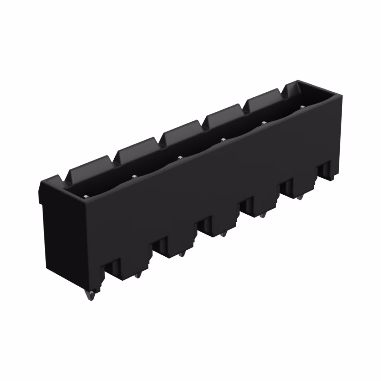 7.50mm Beau Eurostyle Vertical PCB Header, Closed Ends, 6 Circuits for sale