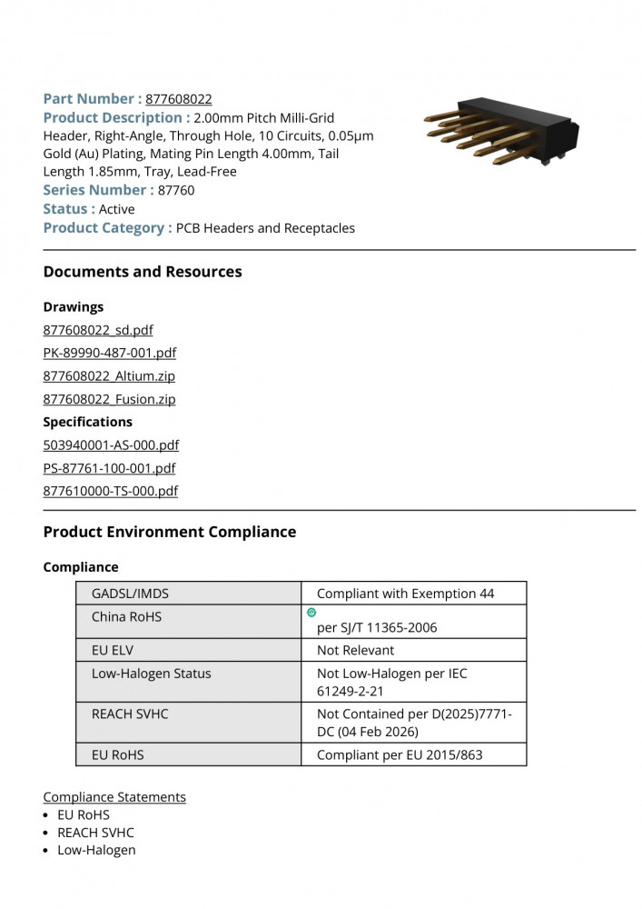 877608022 technical document page 1