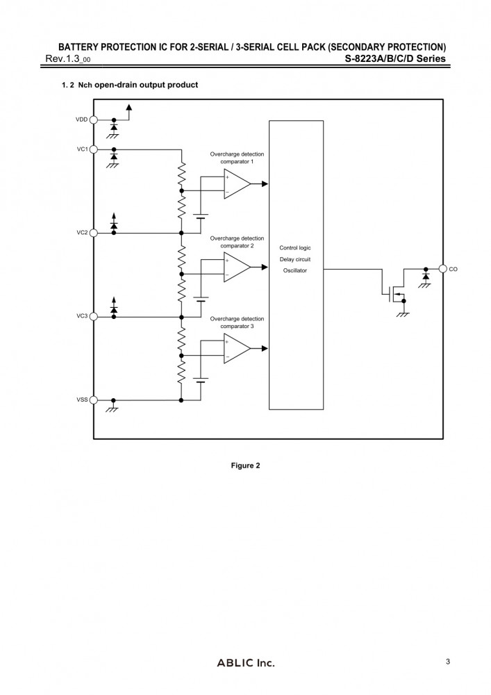 S-8223 series datasheet page 3