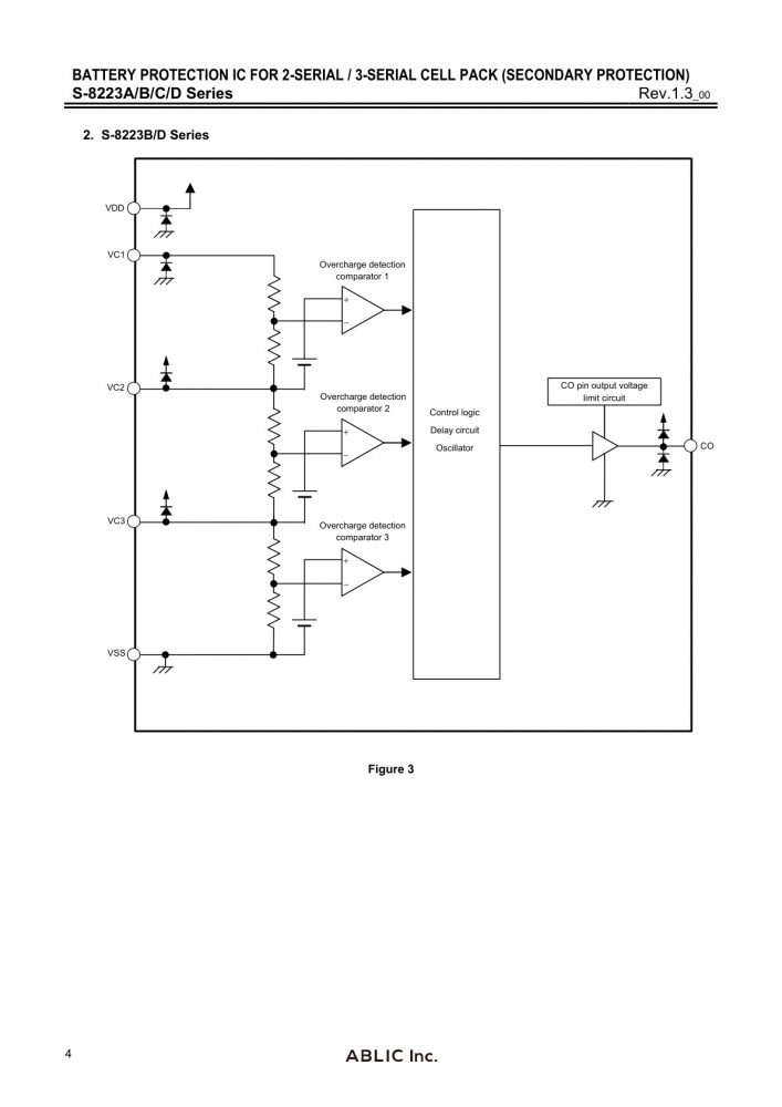S-8223 series datasheet page 4