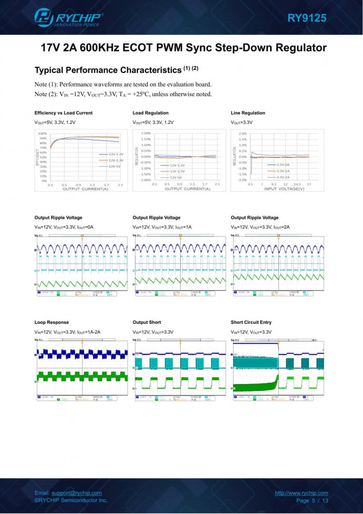 RY9125 datasheet page 5