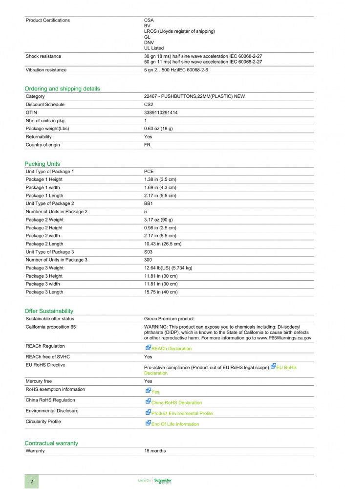 ZB5AA26 technical documentation page 2