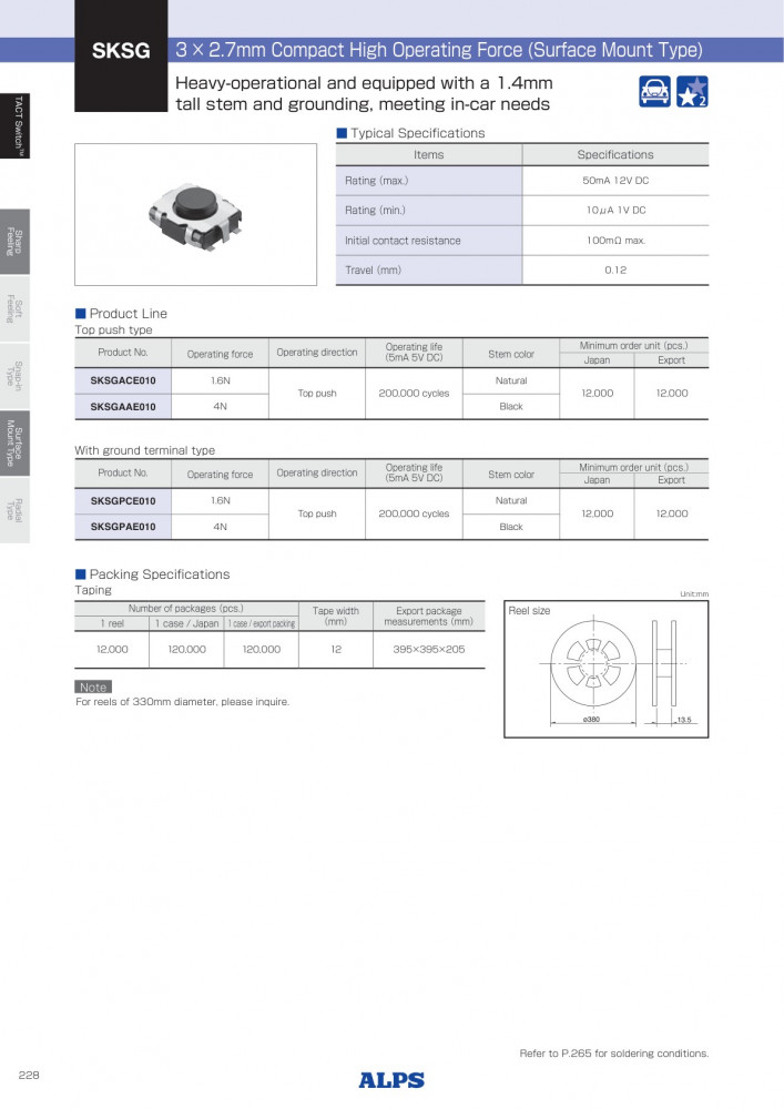 SKSGAAE010 technical document page 1