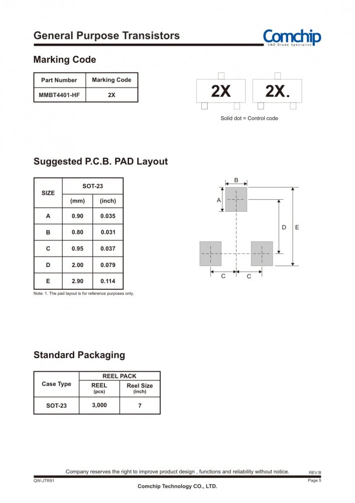 MMBT4401-HF datasheet page 5