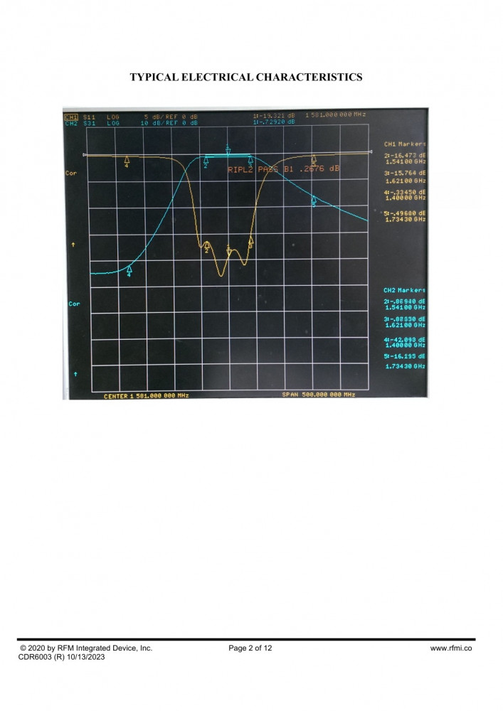 CDR6003 technical document page 2