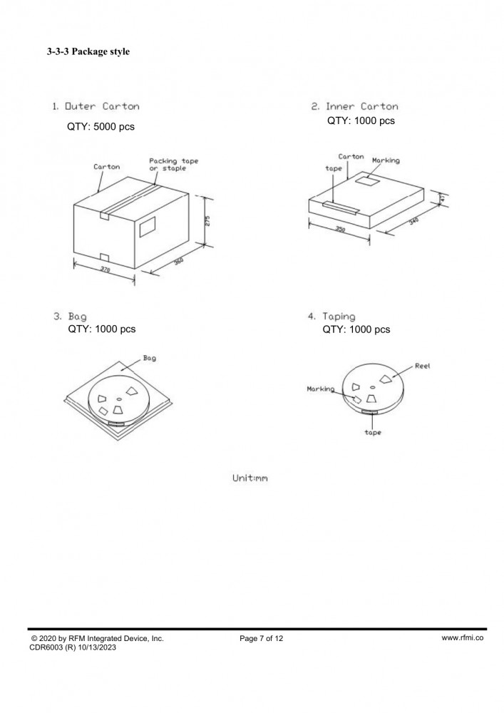 CDR6003 technical document page 7