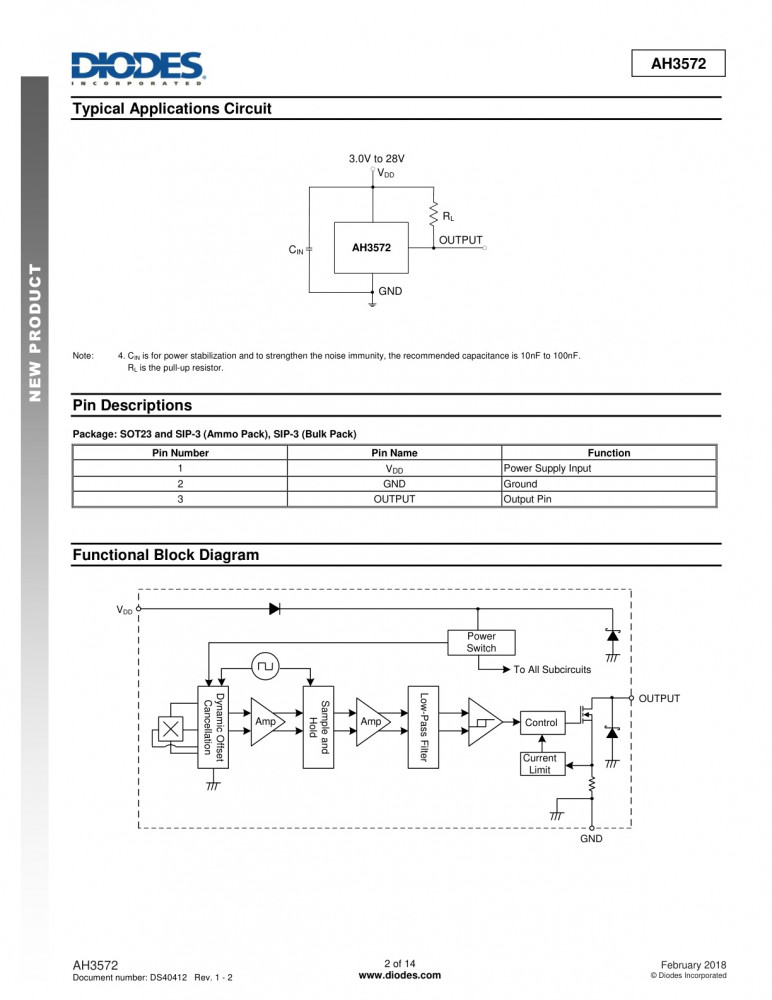 AH3572 datasheet page 2