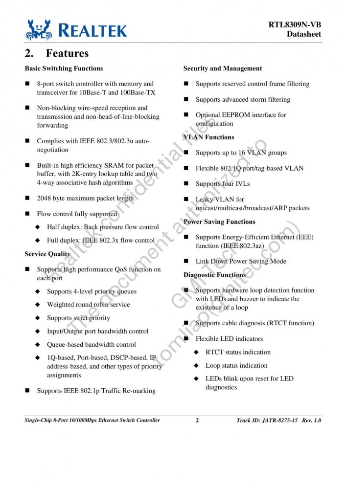 RTL8309N-VB-CG datasheet page 8