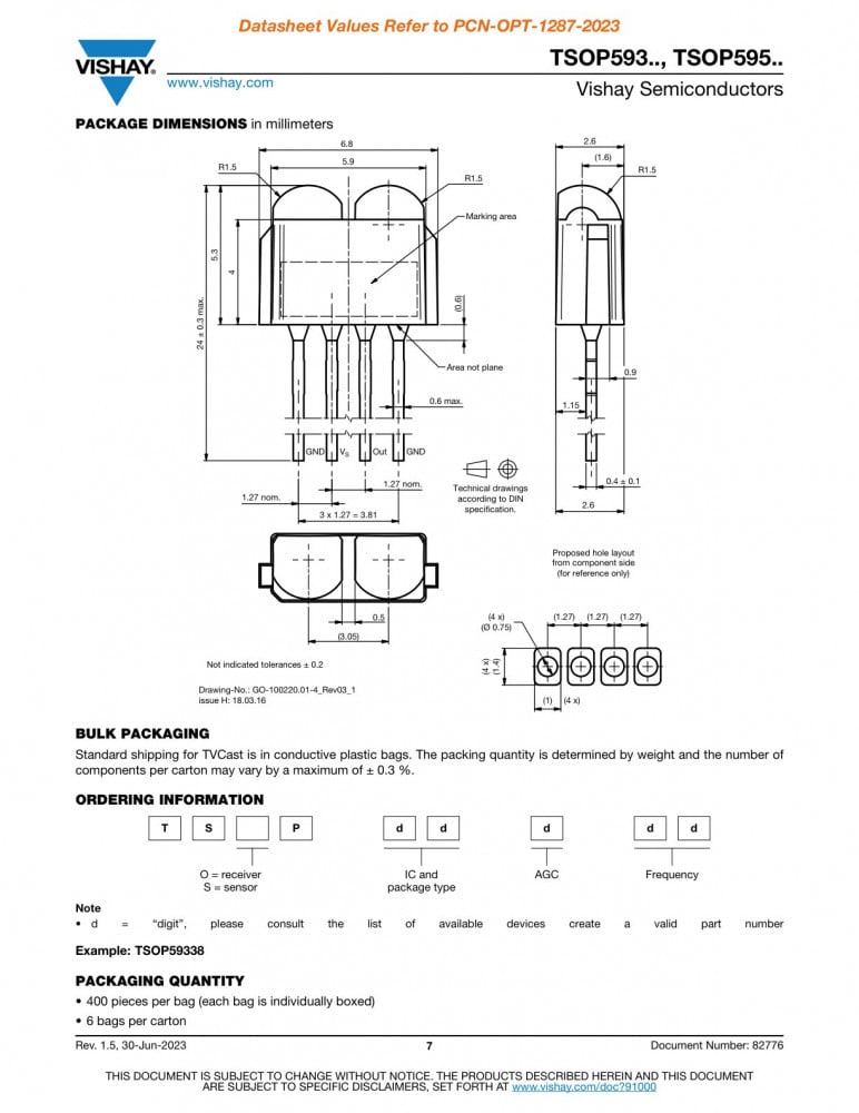 TSOP59338 datasheet page 7