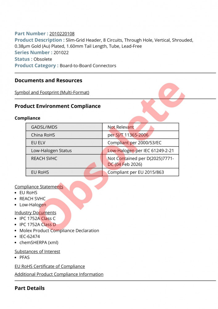 Product document image, page 1