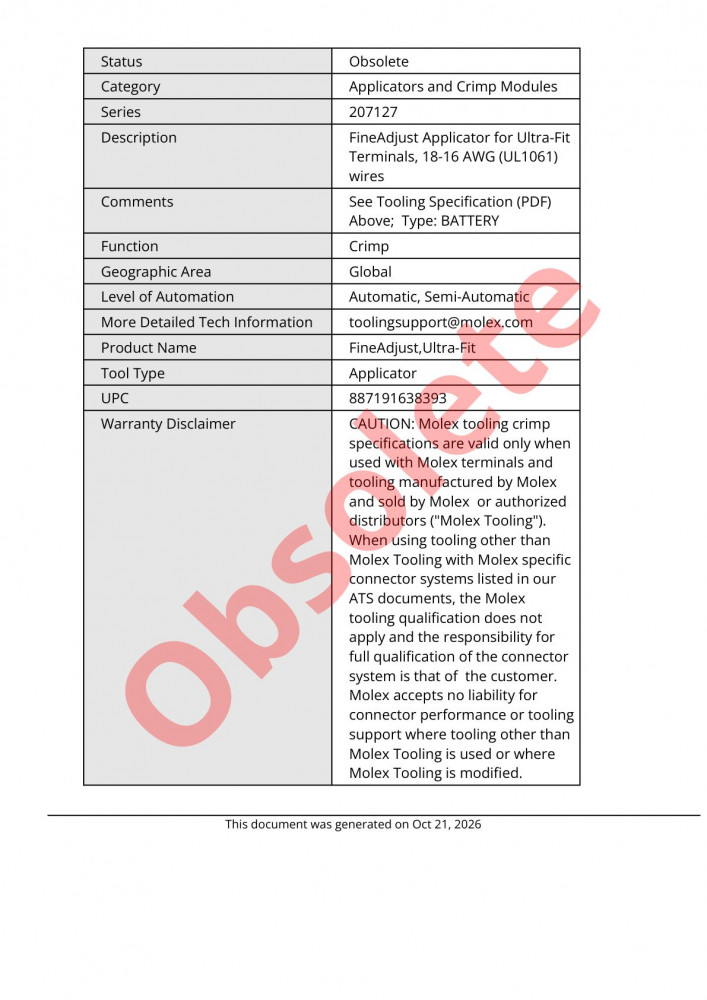 MOLEX 639032800 tooling document preview, page 2