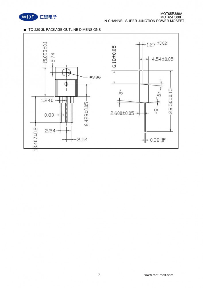 MOT65R380F datasheet page 7