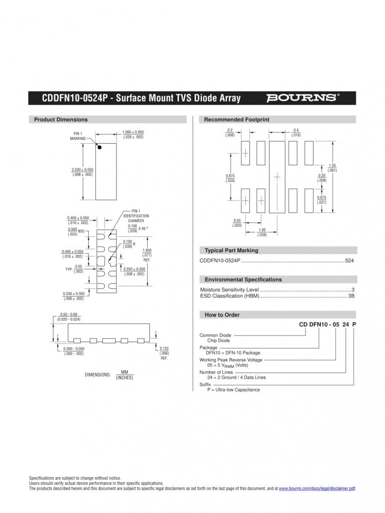 CDDFN10-0524P datasheet page 2