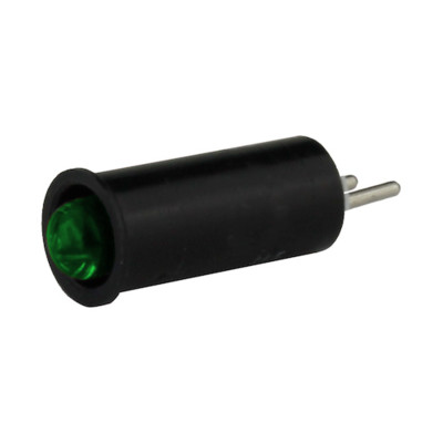 LED Panel Mount Indicator Green .290″ 12V Straight Leads for sale