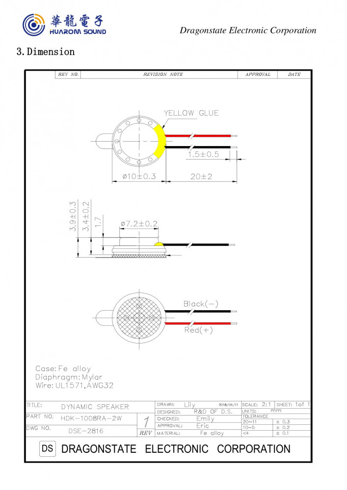 HDK-1008RA-2W reliability tests