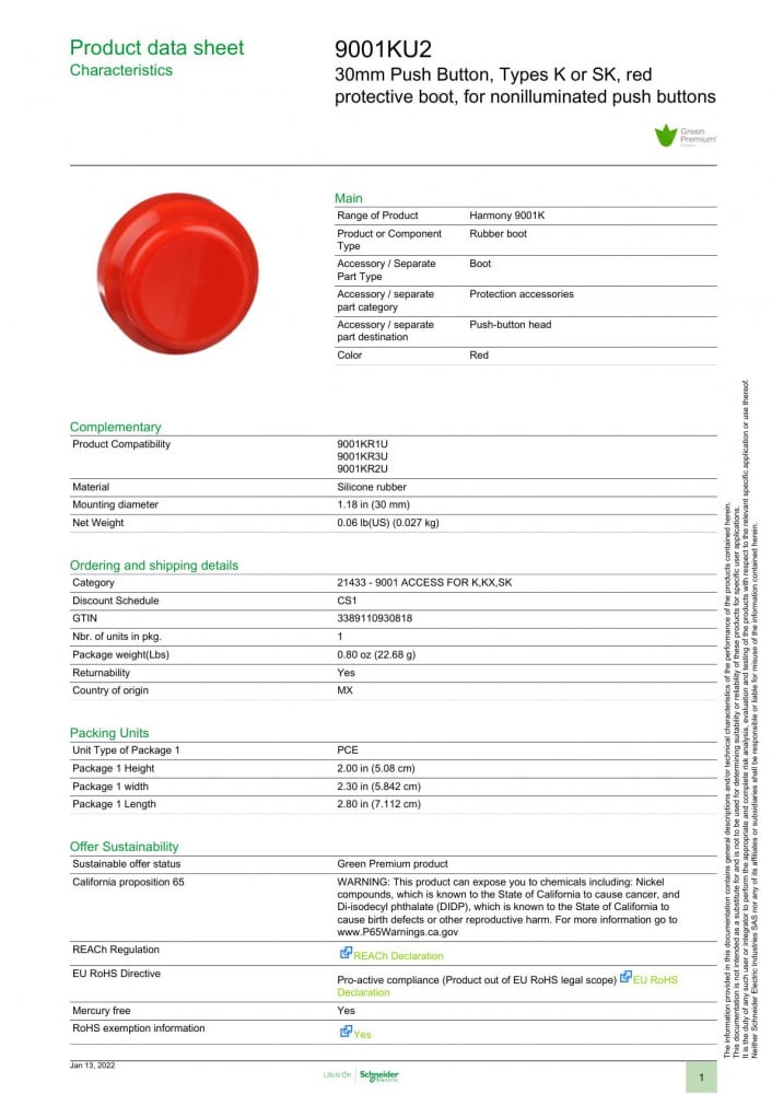 9001KU2 technical documentation page 1