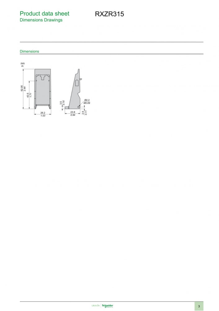 RXZR315 technical document page 3