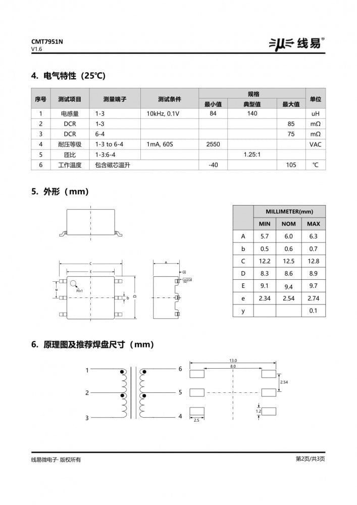 CMT7951N datasheet page 2