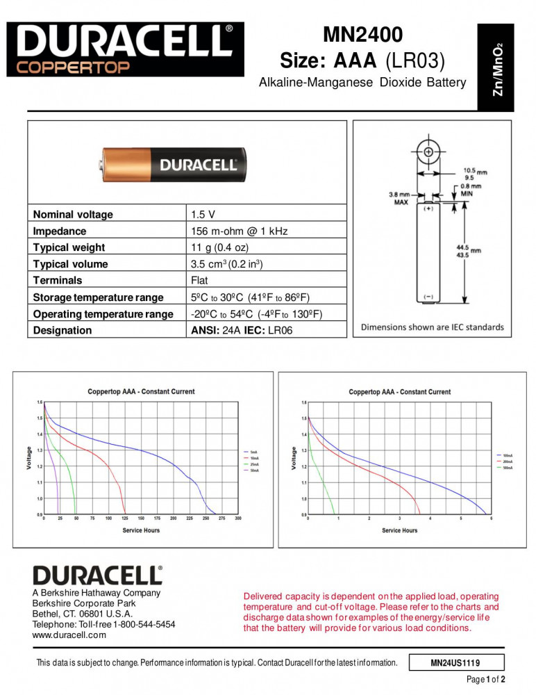 AAA-MN2400 technical document page 1