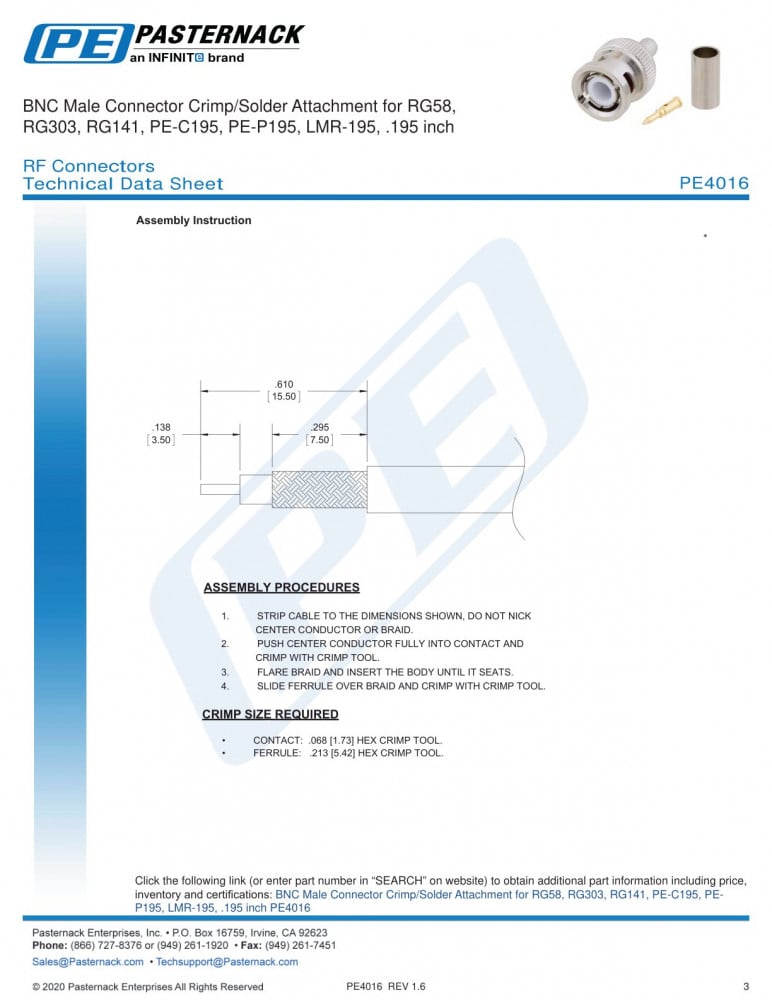 PE4016 datasheet page 3