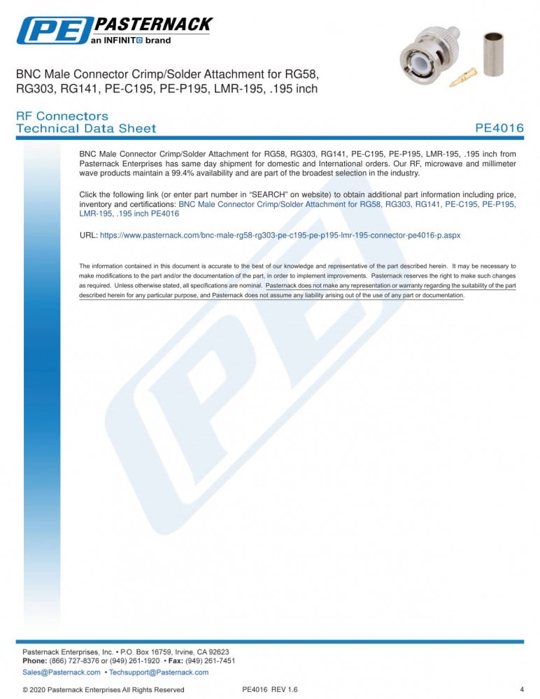 PE4016 datasheet page 4