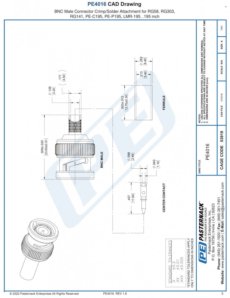 PE4016 datasheet page 5