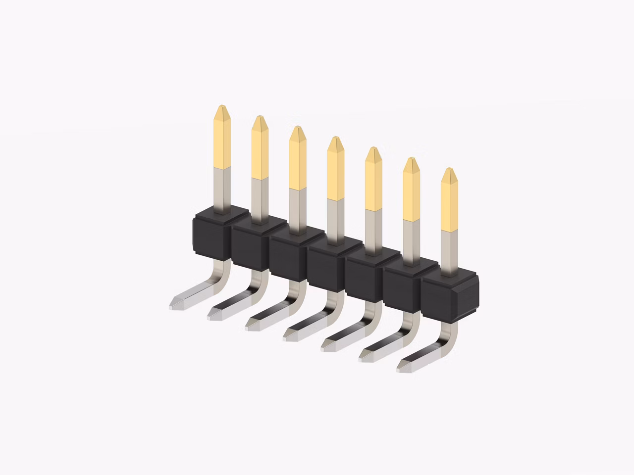 KK 254 Breakaway Header, Right-Angle Surface Mount Compatible, 7 Circuits, 0.38µm Gold (Au) Plating, Mating Pin Length 6.20mm, Bag for sale