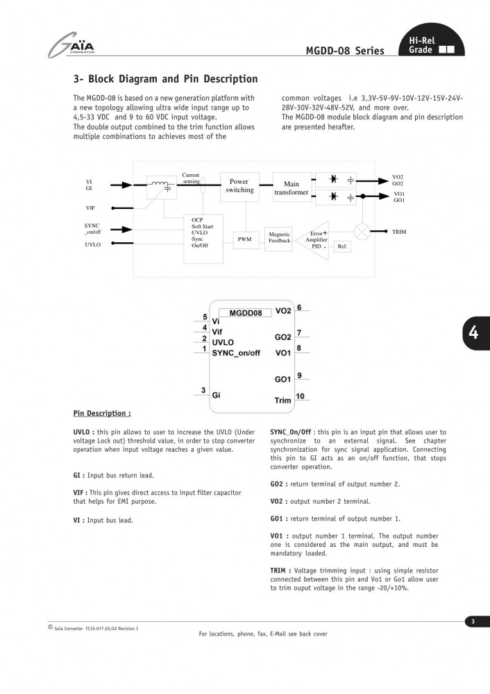 MGDD-08 datasheet page 3