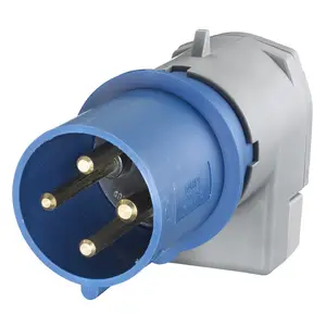 Heavy Duty Products, IEC Pin and Sleeve Devices, Industrial Grade, Male, Plug, 60A 3-Phase Delta 250V AC, 3-Pole 4-Wire Grounding, Low Profile for sale