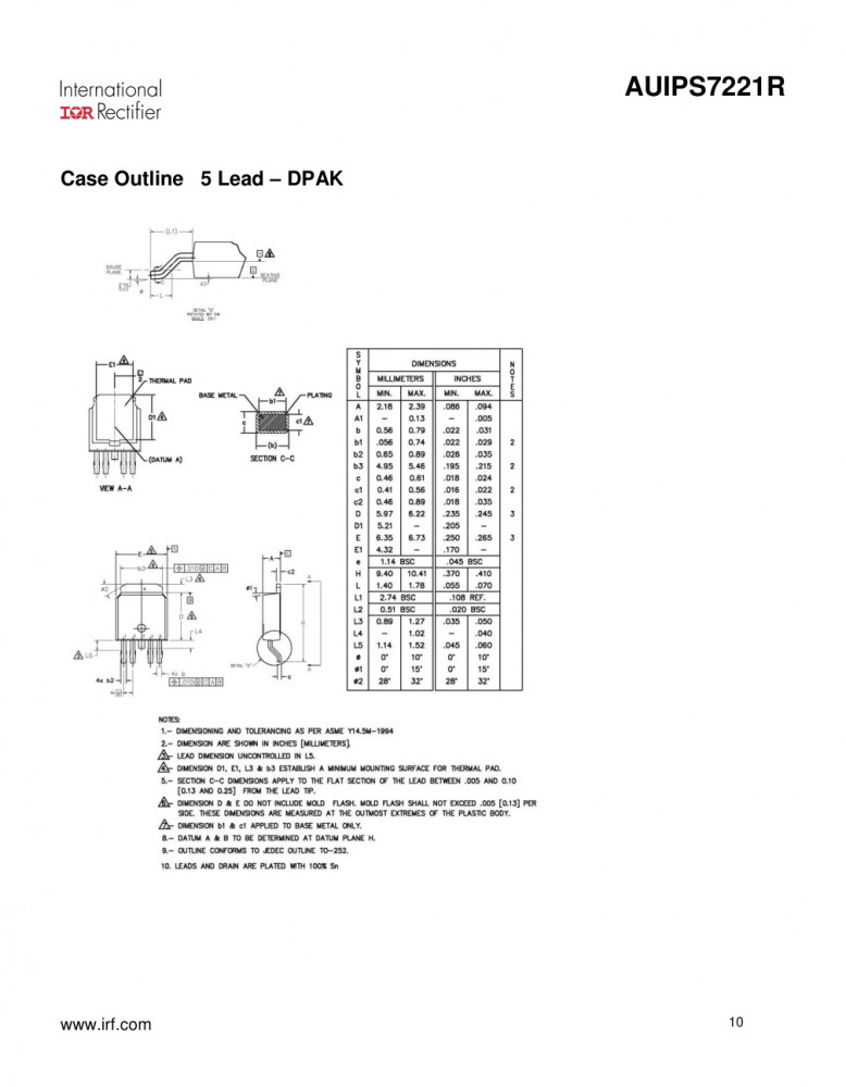 AUIPS7221R datasheet page 10