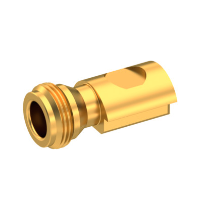 BNC / INSULATED BULKHEAD JACK RECEPTACLE FR. MOUNT. WITH SOLD. POT CONT.+TAG-P100
