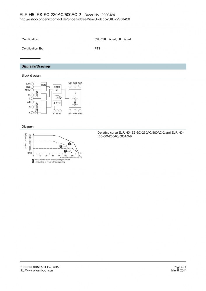 Phoenix Contact 2900420 technical document page 4