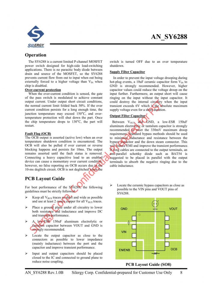 SY6288 datasheet page 8