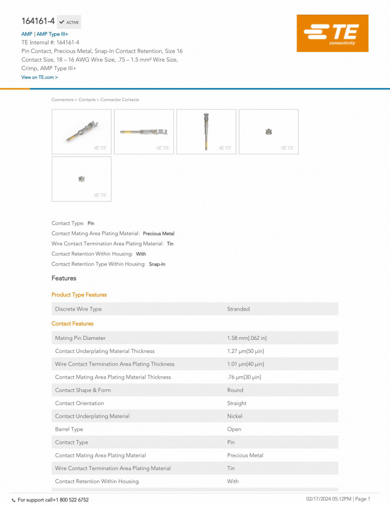 164161-4 technical document page 1