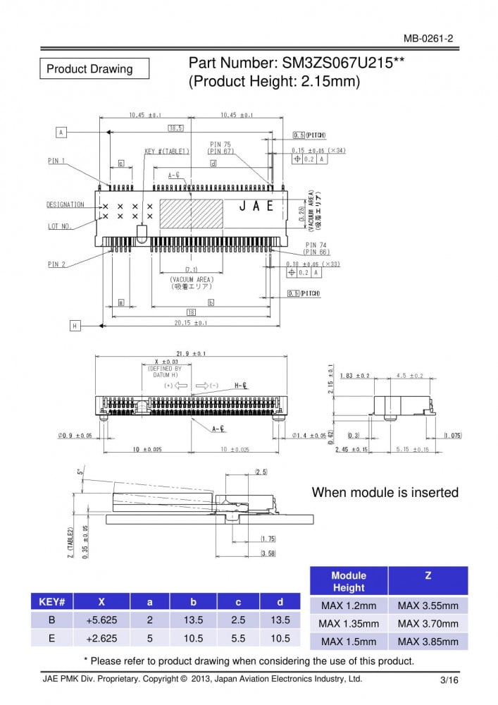 SM3 Series documentation page 3