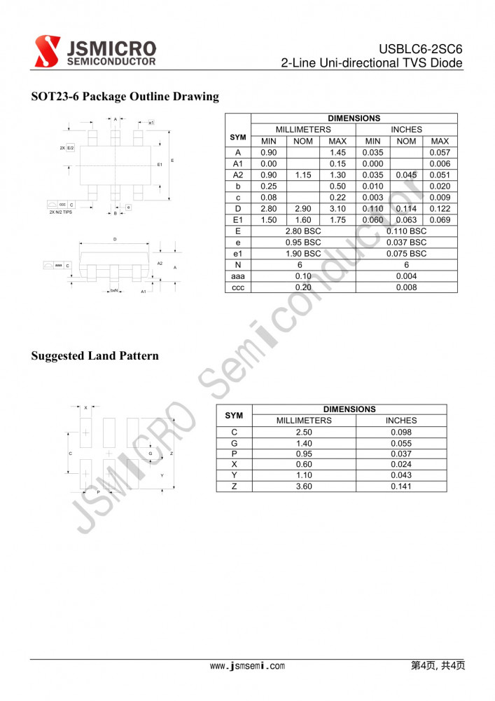 USBLC6-2SC6-JSM datasheet page 4