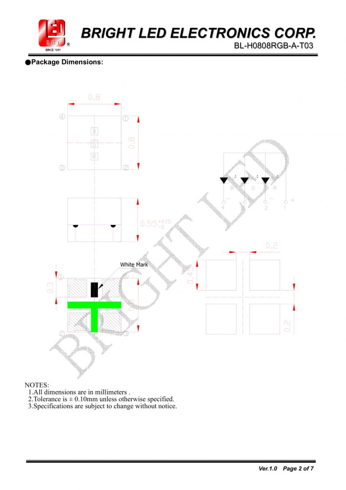 BL-H0808RGB-A-T03 specification, page 3