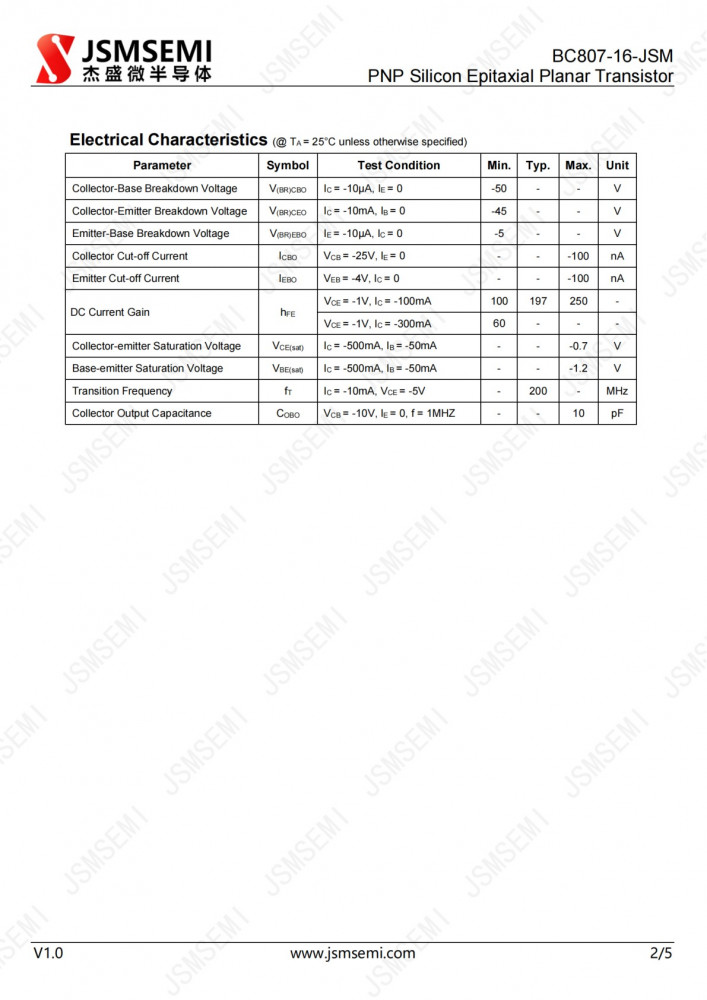 BC807-16-JSM datasheet page 2