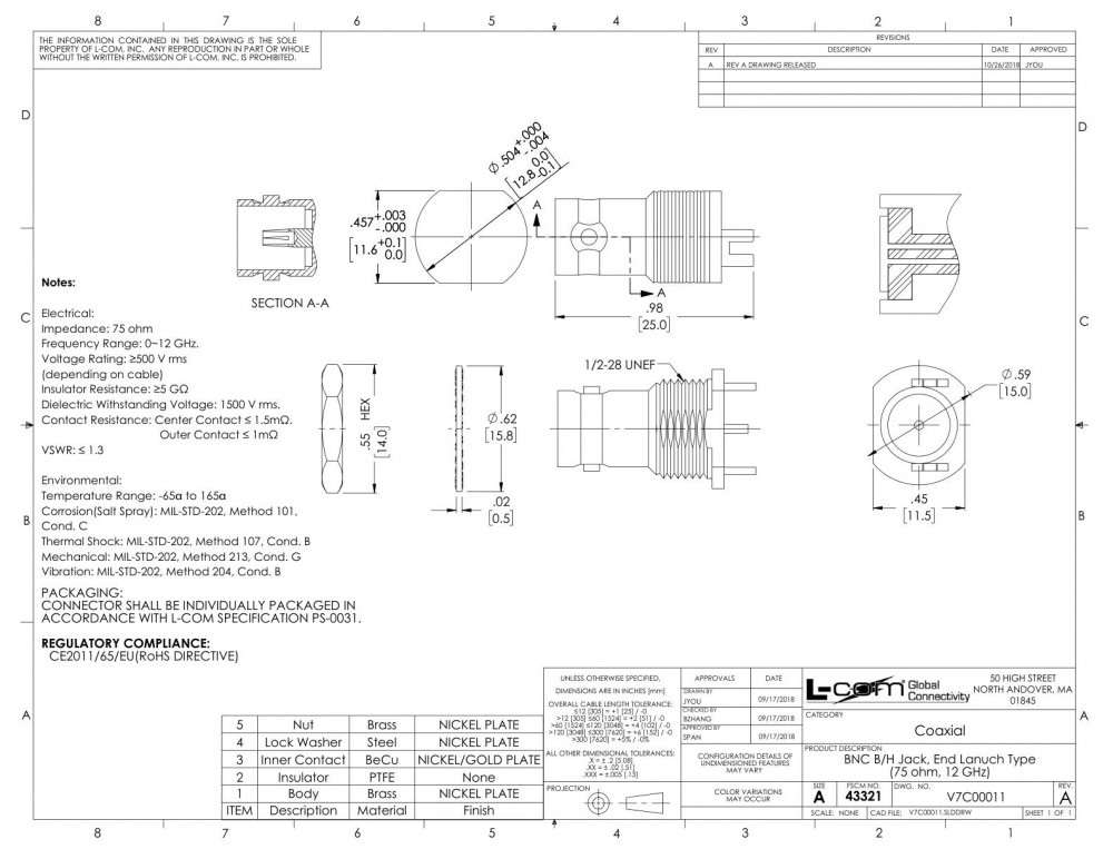 L-com V7C00011 technical document preview