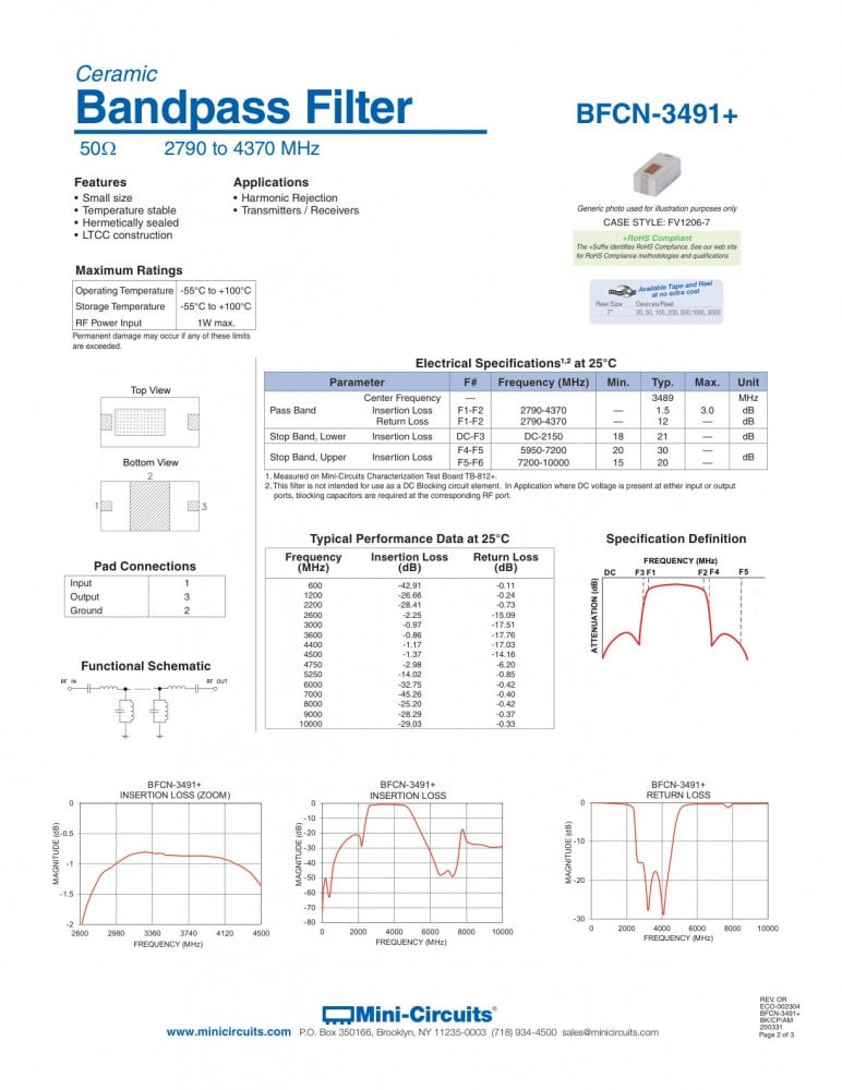 BFCN-3491+ technical document page 2