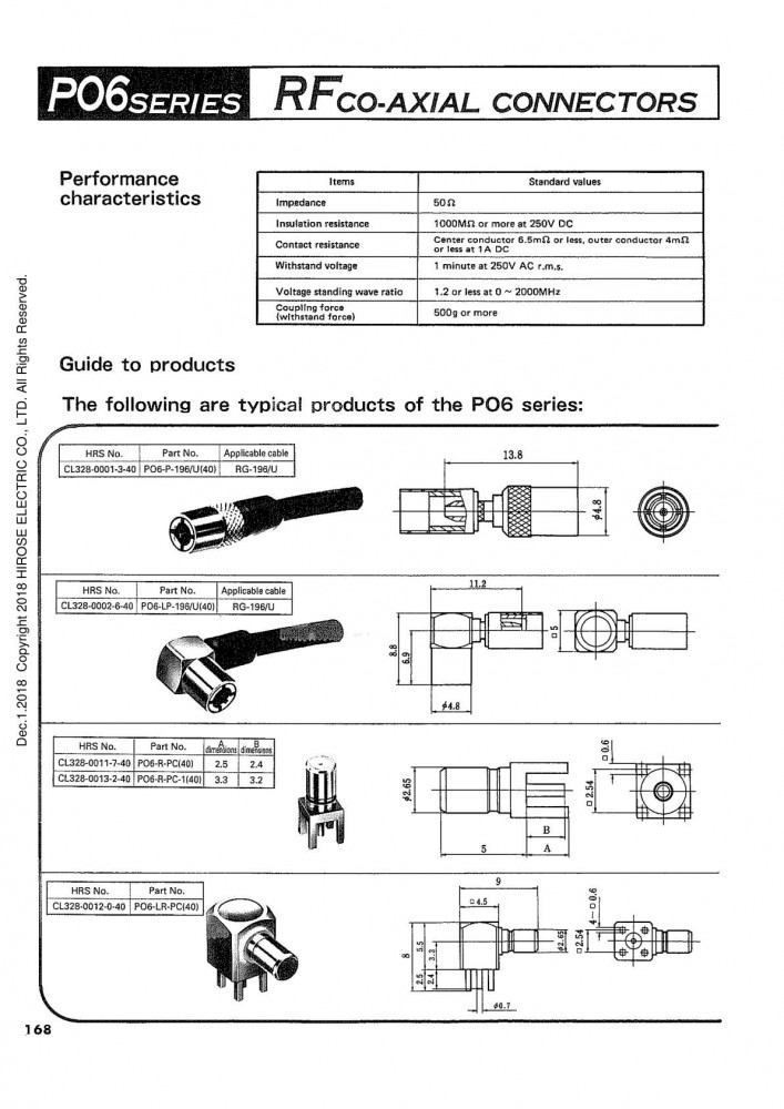 HRS PO6 series document page 2